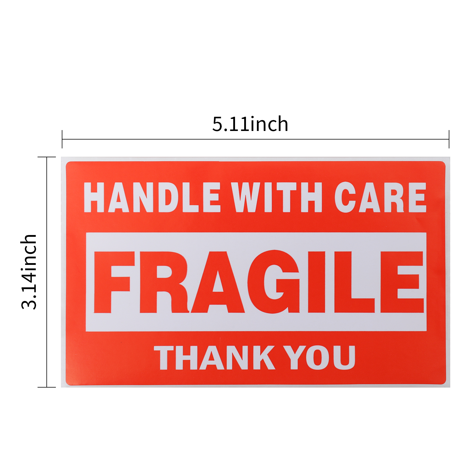 Eco-friendly Handle with care Warning Packing Shipping Label Fragile ...